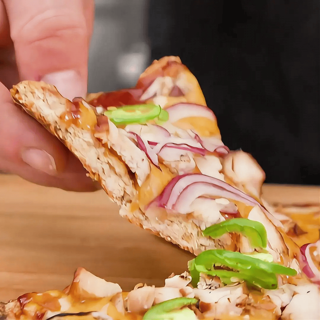 Gluten-Free Pizza Made With Smoked Chicken!?