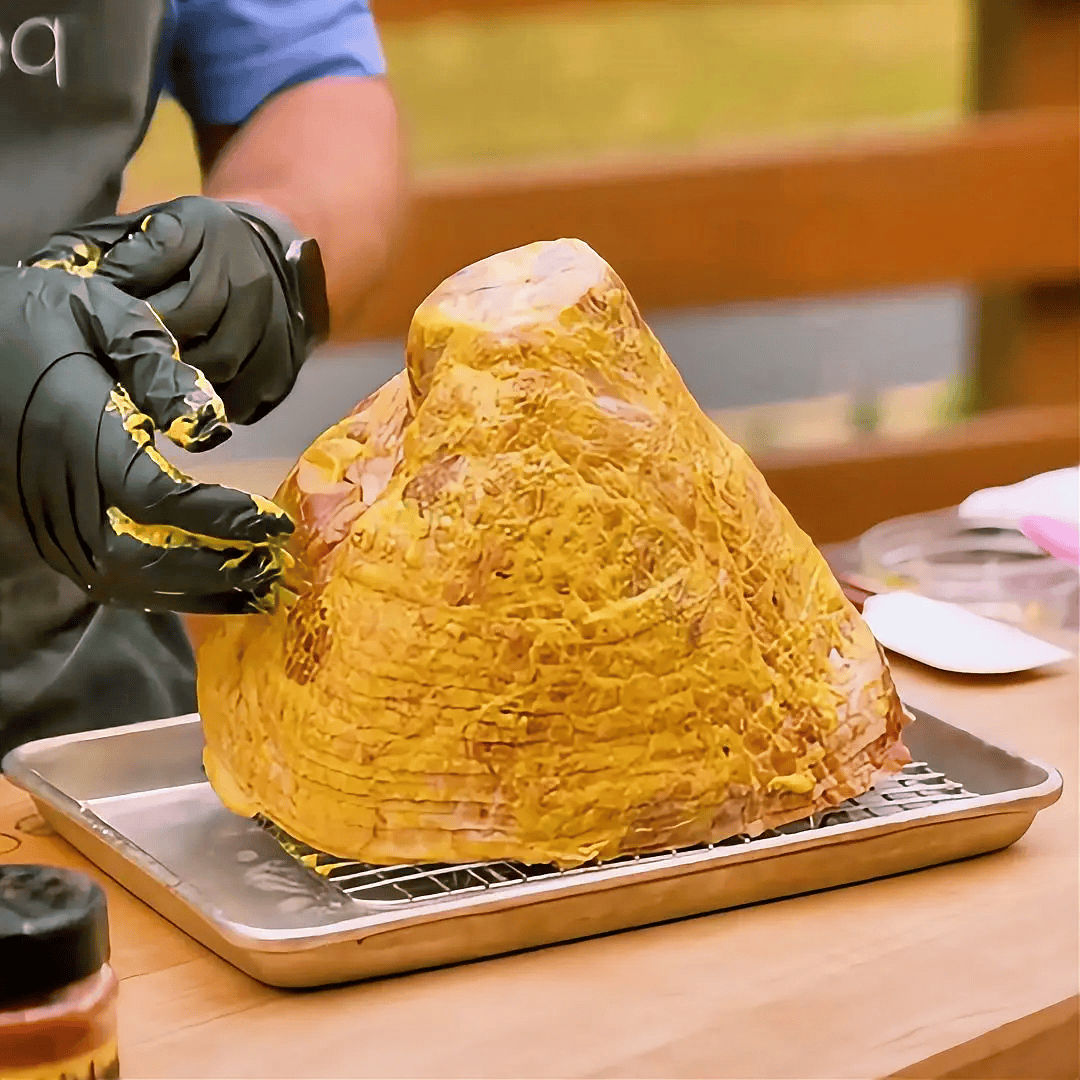 Take A Spiral Ham To The Next Level With A Mustard/Honey Roast
