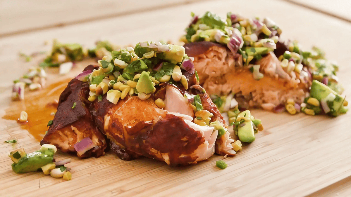 Check Out This Amazing Smoked Braided Salmon & Salsa