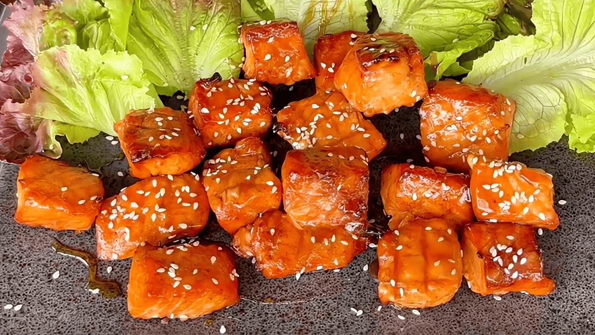 14 Steps To Smoked Salmon Burnt Ends With A Maple/Bourbon Glaze
