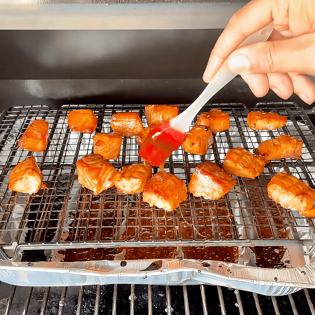 14 Steps To Smoked Salmon Burnt Ends With A Maple/Bourbon Glaze