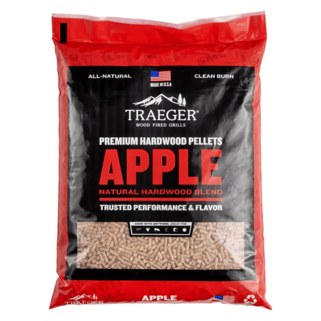 Traeger Apple Hardwood BBQ Pellets (20 Lbs) - PelHeat.com