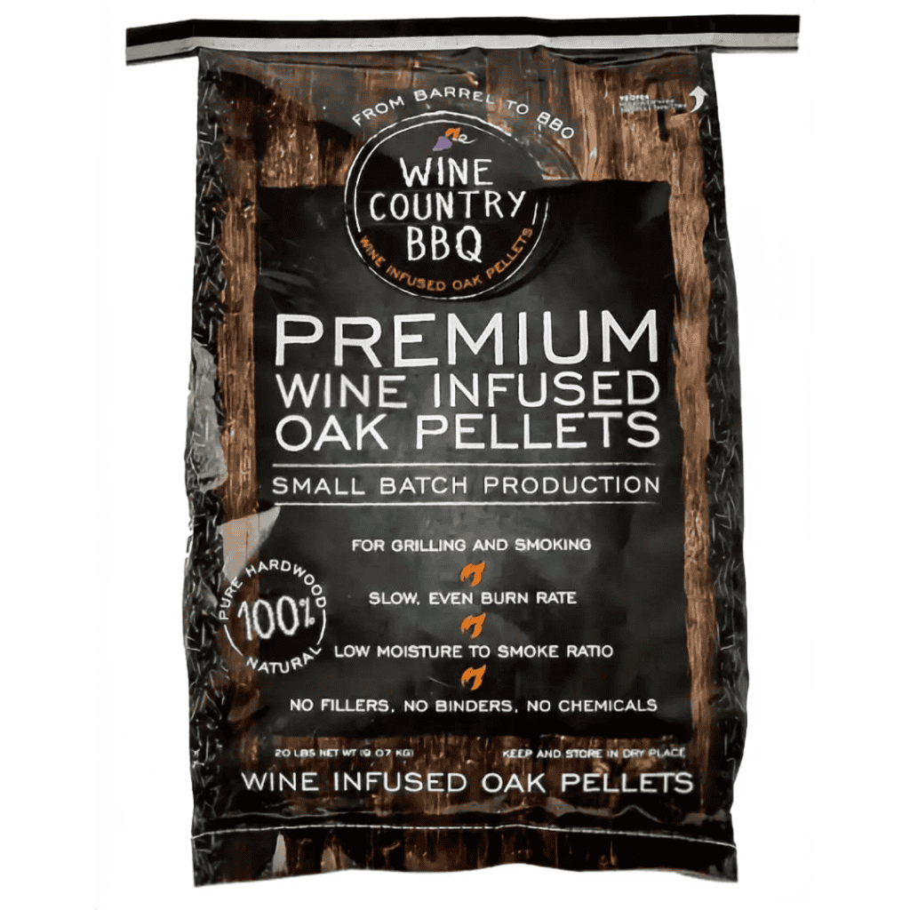 Wine Country Wine Infused Oak BBQ Pellets (20 Lbs) - PelHeat.com